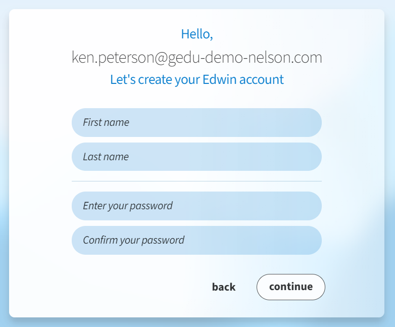 Signing In To Edwin (Email + Password)
