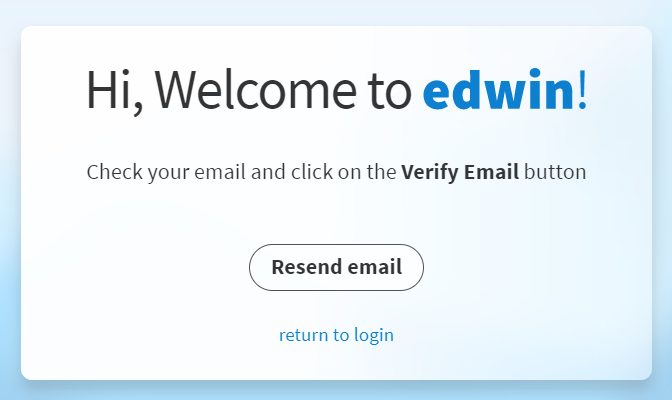 Signing In To Edwin (Email + Password)