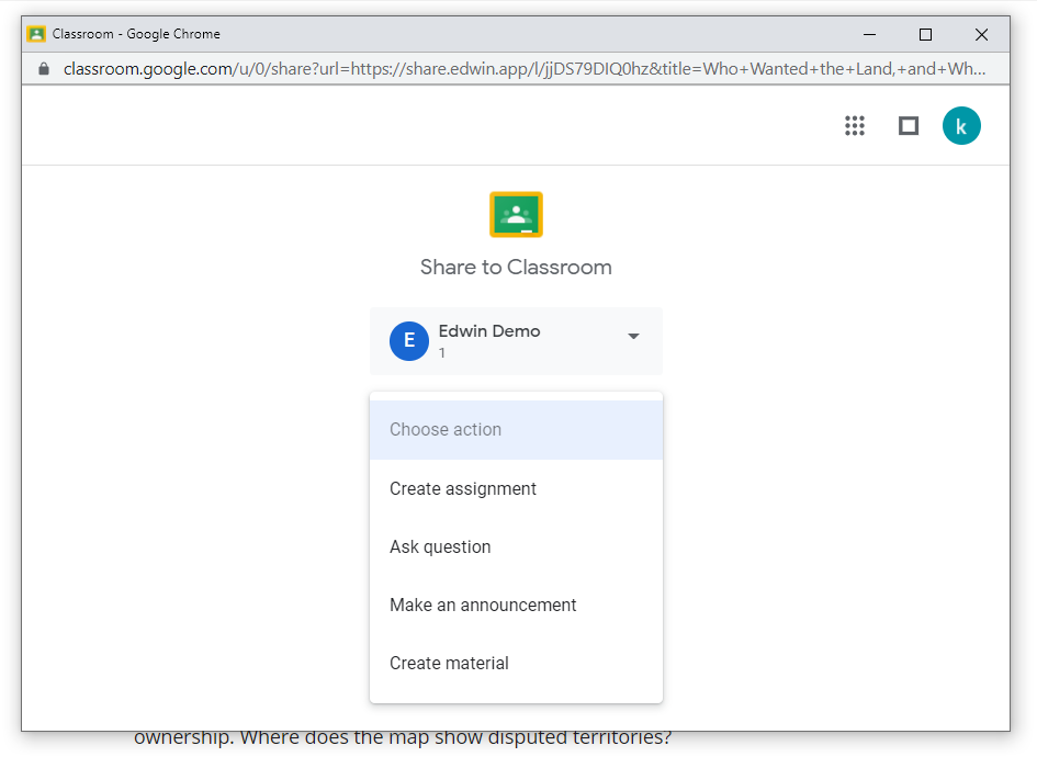Sharing Resources With Students