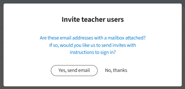 Invite Users to Edwin