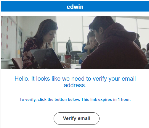Sign in to Edwin with Email and Password