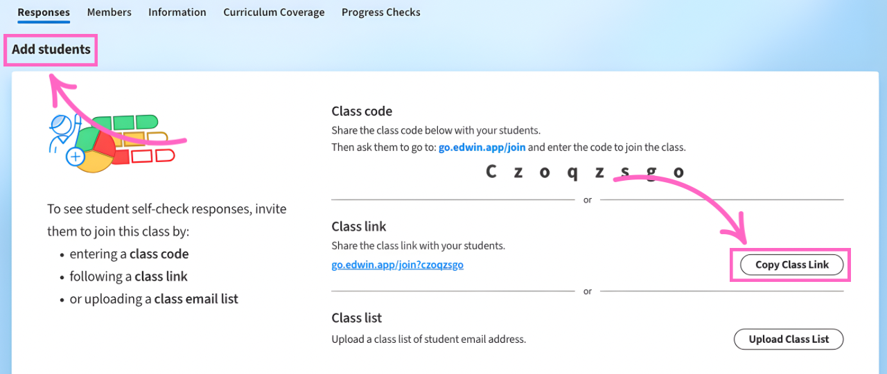 Invite Students to Edwin