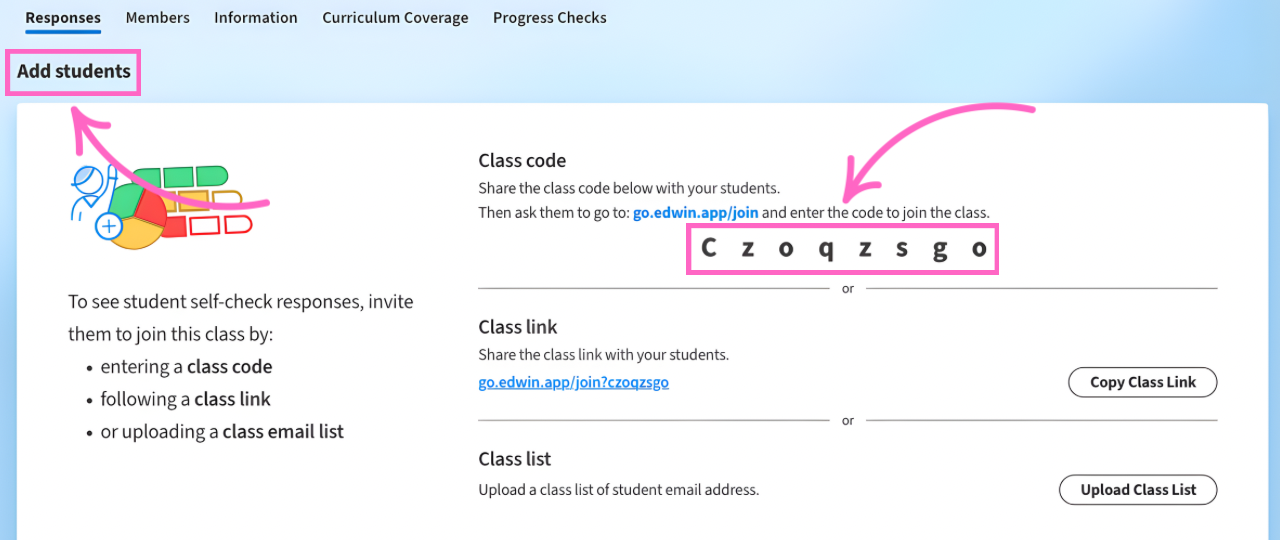Invite Students to Edwin