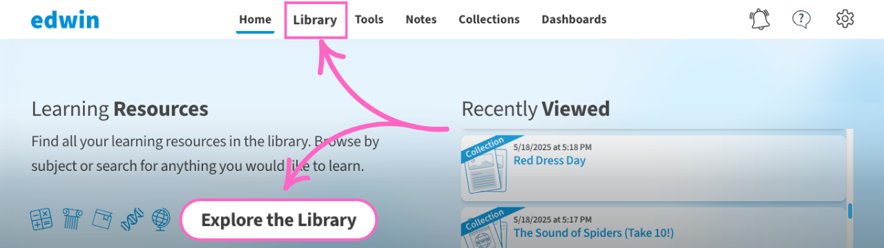 Navigating Resources with the Search Tool